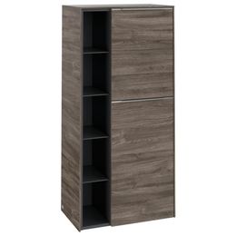 Villeroy & Boch Villeroy und Boch Subway 3.0 Mittelschrank C59900RK 57,4x120x36,2cm, Schanier rechts/Griff Aluminium gl&auml;nzend, stone oak