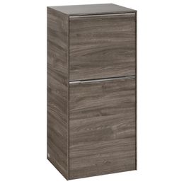 Villeroy & Boch Villeroy und Boch Subway 3.0 Seitenschrank C59500RK 40x86x36,2cm, Schanier rechts/Griff Aluminium gl&auml;nzend, stone oak