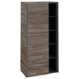 Villeroy & Boch Villeroy und Boch Subway 3.0 Mittelschrank C59800RK 57,4x120x36,2cm, Schanier links/Griff Aluminium gl&auml;nzend, stone oak