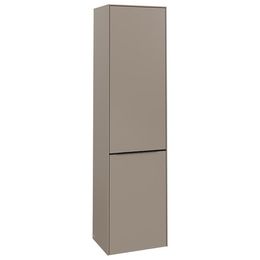 Villeroy & Boch Villeroy und Boch Subway 3.0 Hochschrank C59201VM 40x171x36,2cm, Schanier links/Griff Volcano black, taupe
