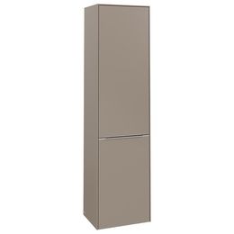 Villeroy & Boch Villeroy und Boch Subway 3.0 Hochschrank C59200VM 40x171x36,2cm, Schanier links/Griff Aluminium gl&auml;nzend, taupe