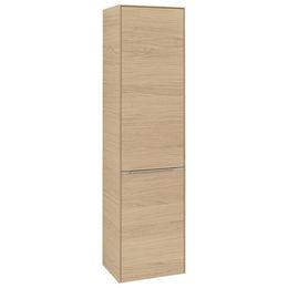 Villeroy & Boch Villeroy und Boch Subway 3.0 Hochschrank C59300VJ 40x171x36,2cm, Schanier rechts/Griff Aluminium gl&auml;nzend, nordic oak