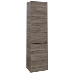 Villeroy & Boch Villeroy und Boch Subway 3.0 Hochschrank C59301RK 40x171x36,2cm, Schanier rechts/Griff Volcano black, stone oak