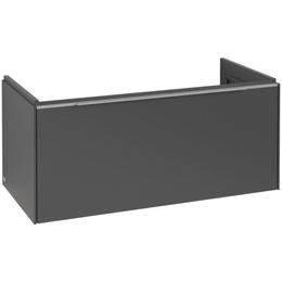 Villeroy & Boch Villeroy und Boch Subway 3.0 Waschtisch-Unterschrank C569L0VR 97,3x42,9x47,8cm, mit LED/Griff Aluminium gl&auml;nzend, graphite
