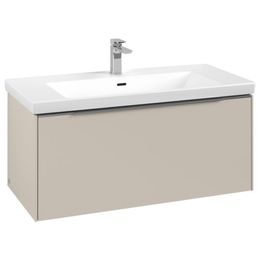 Villeroy & Boch Villeroy und Boch Subway 3.0 Waschtisch-Unterschrank C56900VN 97,3x42,9x47,8cm, ohne LED/Griff Aluminium gl&auml;nzend, cashmere grey