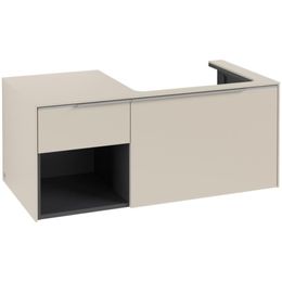 Villeroy & Boch Villeroy und Boch Subway 3.0 Waschtisch-Unterschrank C571L0VN 100,1x42,25x51,6cm, mit LED/Griff Aluminium gl&auml;nzend, cashmere grey
