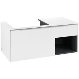 Villeroy & Boch Villeroy und Boch Subway 3.0 Waschtisch-Unterschrank C572L0VF 100,1x42,25x51,6cm, mit LED/Griff Aluminium gl&auml;nzend, pure white