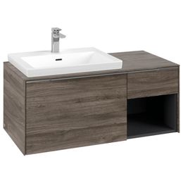 Villeroy & Boch Villeroy und Boch Subway 3.0 Waschtisch-Unterschrank C572L0RK 100,1x42,25x51,6cm, mit LED/Griff Aluminium gl&auml;nzend, stone oak