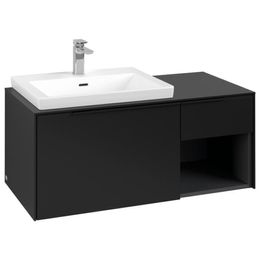 Villeroy & Boch Villeroy und Boch Subway 3.0 Waschtisch-Unterschrank C57201VL 100,1x42,25x51,6cm, ohne LED/Griff Volcano black, volcano black