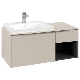 Villeroy & Boch Villeroy und Boch Subway 3.0 Waschtisch-Unterschrank C572L0VN 100,1x42,25x51,6cm, mit LED/Griff Aluminium gl&auml;nzend, cashmere grey