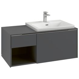Villeroy & Boch Villeroy und Boch Subway 3.0 Waschtisch-Unterschrank C57102VR 100,1x42,25x51,6cm, ohne LED/Griff monochrom, graphite