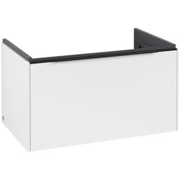 Villeroy & Boch Villeroy und Boch Subway 3.0 Waschtisch-Unterschrank C57301VF 77,2x42,9x47,8cm, ohne LED/Griff Volcano black, pure white