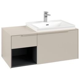 Villeroy & Boch Villeroy und Boch Subway 3.0 Waschtisch-Unterschrank C571L2VN 100,1x42,25x51,6cm, mit LED/Griff monochrom, cashmere grey