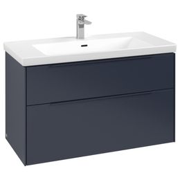 Villeroy & Boch Villeroy und Boch Subway 3.0 Waschtisch-Unterschrank C57002VQ 97,3x57,6x47,8cm, ohne LED/Griff monochrom, marine blue