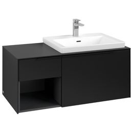 Villeroy & Boch Villeroy und Boch Subway 3.0 Waschtisch-Unterschrank C57101VL 100,1x42,25x51,6cm, ohne LED/Griff Volcano black, volcano black