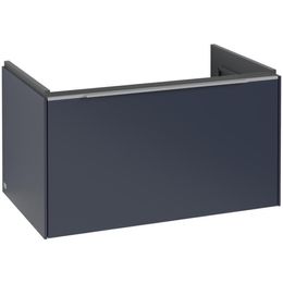 Villeroy & Boch Villeroy und Boch Subway 3.0 Waschtisch-Unterschrank C573L0VQ 77,2x42,9x47,8cm, mit LED/Griff Aluminium gl&auml;nzend, marine blue