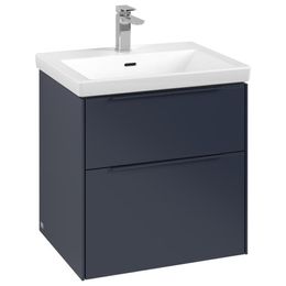 Villeroy & Boch Villeroy und Boch Subway 3.0 Waschtisch-Unterschrank C57802VQ 57,2x57,6x47,8cm, ohne LED/Griff monochrom, marine blue