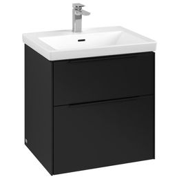 Villeroy & Boch Villeroy und Boch Subway 3.0 Waschtisch-Unterschrank C57801VL 57,2x57,6x47,8cm, ohne LED/Griff Volcano black, volcano black