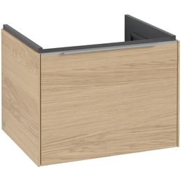 Villeroy & Boch Villeroy und Boch Subway 3.0 Waschtisch-Unterschrank C57700VJ 57,2x42,9x47,8cm, ohne LED/Griff Aluminium gl&auml;nzend, nordic oak