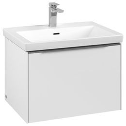 Villeroy & Boch Villeroy und Boch Subway 3.0 Waschtisch-Unterschrank C57500VF 62,2x42,9x47,8cm, ohne LED/Griff Aluminium gl&auml;nzend, pure white