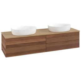 Villeroy & Boch Villeroy & Boch Antao Waschtischunterschrank 1600x360x500mm L28111HM mit Beleuchtung mit Struktur FK/AP: HM/1
