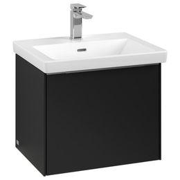 Villeroy & Boch Villeroy und Boch Subway 3.0 Waschtisch-Unterschrank C579L0VL 52,3x42,9x44,75cm, mit LED/Griff Aluminium gl&auml;nzend, volcano black