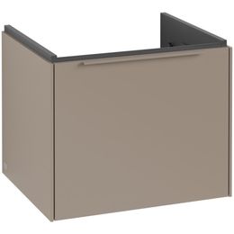Villeroy & Boch Villeroy und Boch Subway 3.0 Waschtisch-Unterschrank C579L2VM 52,3x42,9x44,75cm, mit LED/Griff monochrom, taupe