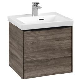 Villeroy & Boch Villeroy und Boch Subway 3.0 Waschtisch-Unterschrank C58001RK 47,3x42,9x40,75cm, ohne LED/Griff Volcano black, stone oak