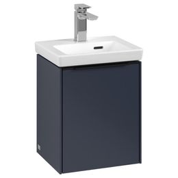 Villeroy & Boch Villeroy und Boch Subway 3.0 Waschtisch-Unterschrank C58401VQ 35,1x42,9x30,9cm, Schanier rechts/Griff Volcano black, marine blue