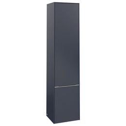 Villeroy & Boch Villeroy und Boch Subway 3.0 Hochschrank C58600VQ 40x171x36,2cm, Schanier links/Griff Aluminium gl&auml;nzend, marine blue