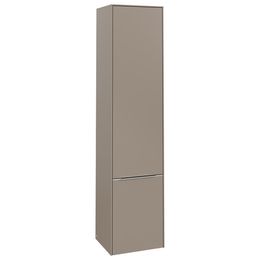 Villeroy & Boch Villeroy und Boch Subway 3.0 Hochschrank C58600VM 40x171x36,2cm, Schanier links/Griff Aluminium gl&auml;nzend, taupe