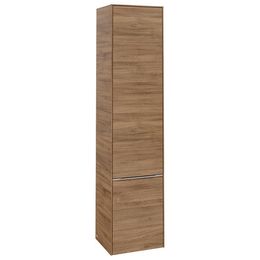 Villeroy & Boch Villeroy und Boch Subway 3.0 Hochschrank C58700RH 40x171x36,2cm, Schanier rechts/Griff Aluminium gl&auml;nzend, kansas oak