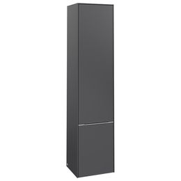 Villeroy & Boch Villeroy und Boch Subway 3.0 Hochschrank C58700VR 40x171x36,2cm, Schanier rechts/Griff Aluminium gl&auml;nzend, graphite