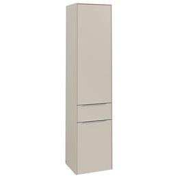 Villeroy & Boch Villeroy und Boch Subway 3.0 Hochschrank C59000VN 40x171x36,2cm, Schanier links/Griff Aluminium gl&auml;nzend, cashmere grey