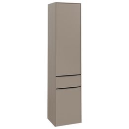 Villeroy & Boch Villeroy und Boch Subway 3.0 Hochschrank C59101VM 40x171x36,2cm, Schanier rechts/Griff Volcano black, taupe