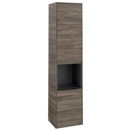 Villeroy & Boch Villeroy und Boch Subway 3.0 Hochschrank C58901RK 40x171x36,2cm, Schanier rechts/Griff Volcano black, stone oak