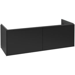 Villeroy & Boch Villeroy und Boch Subway 3.0 Waschtisch-Unterschrank C567L1VL 127,2x42,9x47,8cm, mit LED/Griff Volcano black, volcano black