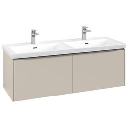 Villeroy & Boch Villeroy und Boch Subway 3.0 Waschtisch-Unterschrank C567L0VN 127,2x42,9x47,8cm, mit LED/Griff Aluminium gl&auml;nzend, cashmere grey