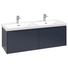 Villeroy & Boch Villeroy und Boch Subway 3.0 Waschtisch-Unterschrank C567L2VQ 127,2x42,9x47,8cm, mit LED/Griff monochrom, marine blue
