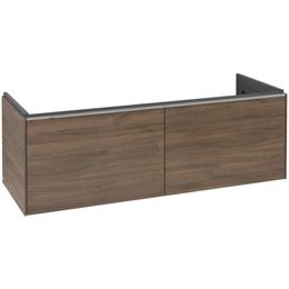Villeroy & Boch Villeroy und Boch Subway 3.0 Waschtisch-Unterschrank C567L0VH 127,2x42,9x47,8cm, mit LED/Griff Aluminium gl&auml;nzend, arizona oak