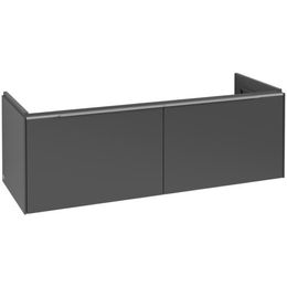 Villeroy & Boch Villeroy und Boch Subway 3.0 Waschtisch-Unterschrank C60100VR 127,2x42,9x47,8cm, ohne LED/Griff Aluminium gl&auml;nzend, graphite