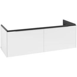 Villeroy & Boch Villeroy und Boch Subway 3.0 Waschtisch-Unterschrank C60101VF 127,2x42,9x47,8cm, ohne LED/Griff Volcano black, pure white