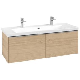 Villeroy & Boch Villeroy und Boch Subway 3.0 Waschtisch-Unterschrank C60100VJ 127,2x42,9x47,8cm, ohne LED/Griff Aluminium gl&auml;nzend, nordic oak