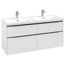 Villeroy & Boch Villeroy und Boch Subway 3.0 Waschtisch-Unterschrank C56801VE 127,2x56,6x47,8cm, ohne LED/Griff Volcano black, brilliant white