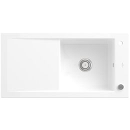 Villeroy & Boch Villeroy & Boch Timeline Einbausp&uuml;le 679002KG mit Ablaufgarnitur und Exzenterbet&auml;tigung, Snow White
