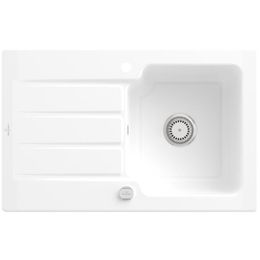 Villeroy & Boch Villeroy und Boch Architectura Sp&uuml;le 334002R1 wei&szlig;, Ablaufgarnitur mit Excenterbet&auml;tigung