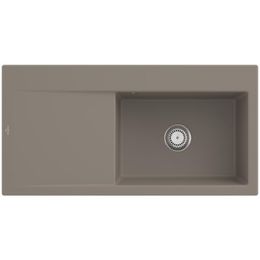 Villeroy & Boch Villeroy und Boch Subway Style 60 Einbausp&uuml;le 336101TR Becken rechts, Ablaufgarnitur mit Handbet&auml;tigung, 1000 x 510 mm, Timber