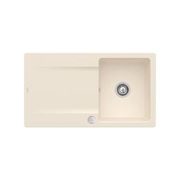 Villeroy & Boch Villeroy und Boch Fl&auml;chenb&uuml;ndige Sp&uuml;le 33352FFU mit Ablaufgarnitur und Exzenterbet&auml;tigung, Ivory