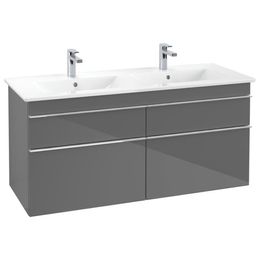 Villeroy & Boch Villeroy & Boch Venticello Unterschrank A93001FP XXL, 125,3x59x50,2cm, Griff Chrom, Glossy Grey