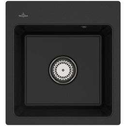 Villeroy & Boch Villeroy und Boch Subway Fl&auml;chenb&uuml;ndige Sp&uuml;le 67811FJ0 mit Ablaufgarnitur und Handbet&auml;tigung, Chromit